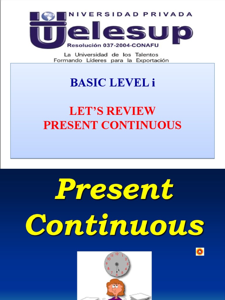 Review-Present Continuous | PDF