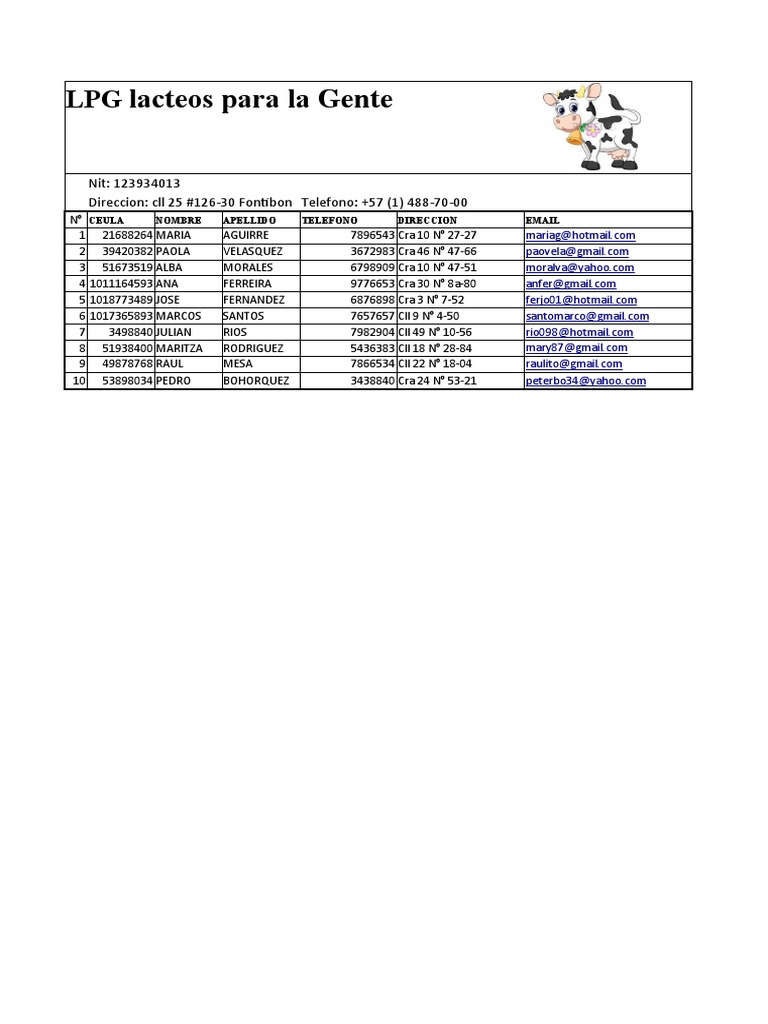 Factura Angela Schell | PDF | Productos ganaderos | Lechería