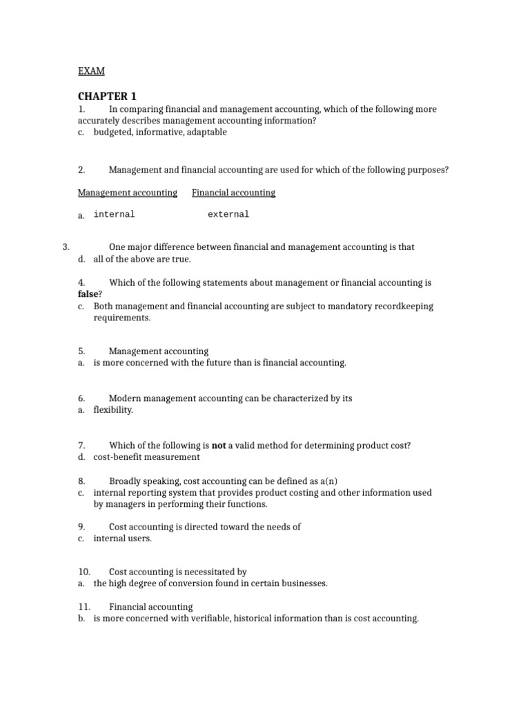 EXAM | PDF | Cost Of Goods Sold | Inventory