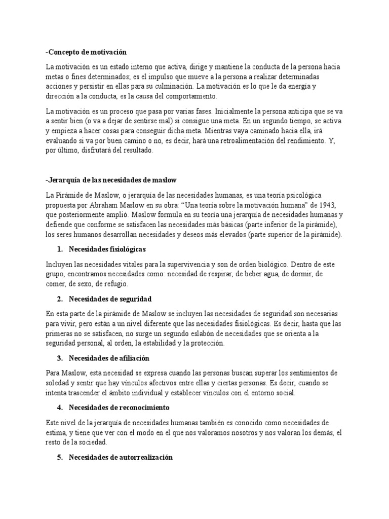 Aprendizaje Y Motivacion Pdf Motivación Motivacional