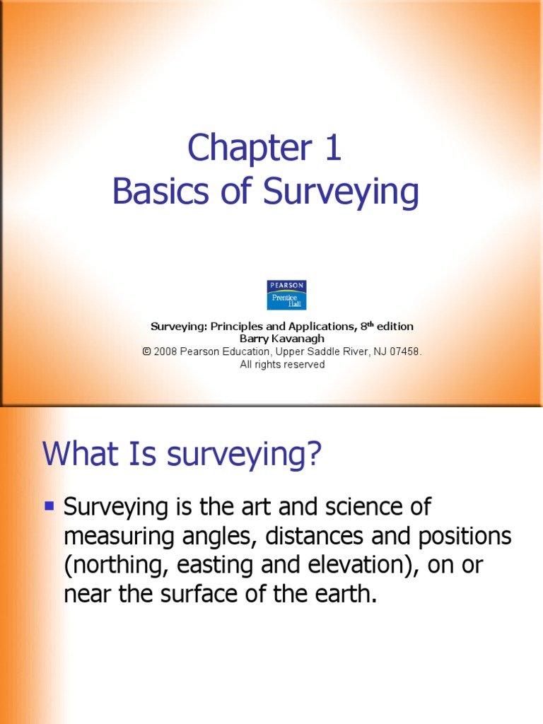 Basics of Surveying: Surveying: Principles and Applications, 8 Edition ...