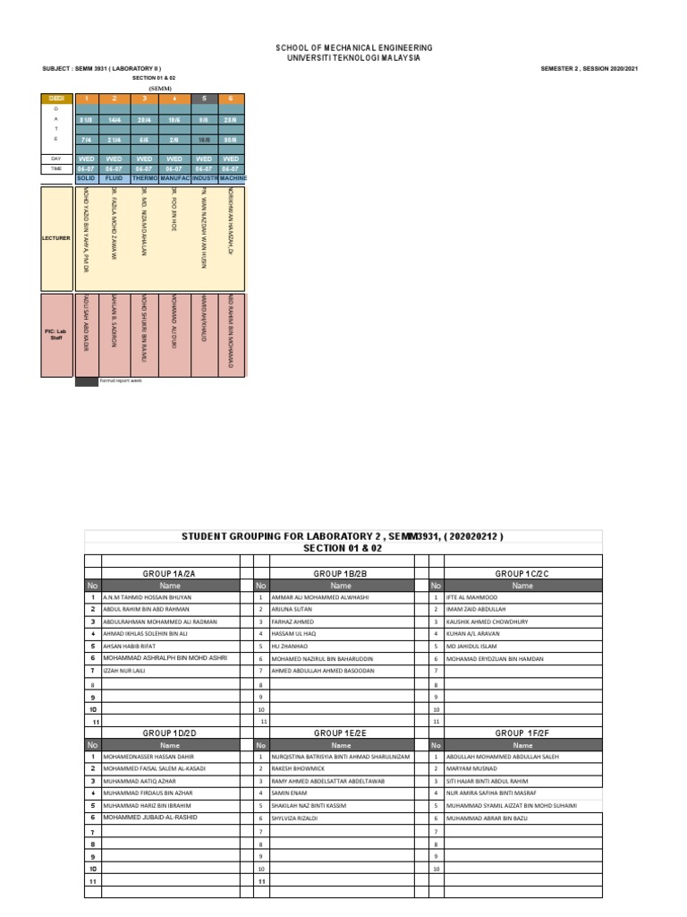 3931 Jadual and Grouping 30mar | Download Free PDF | Ramadan
