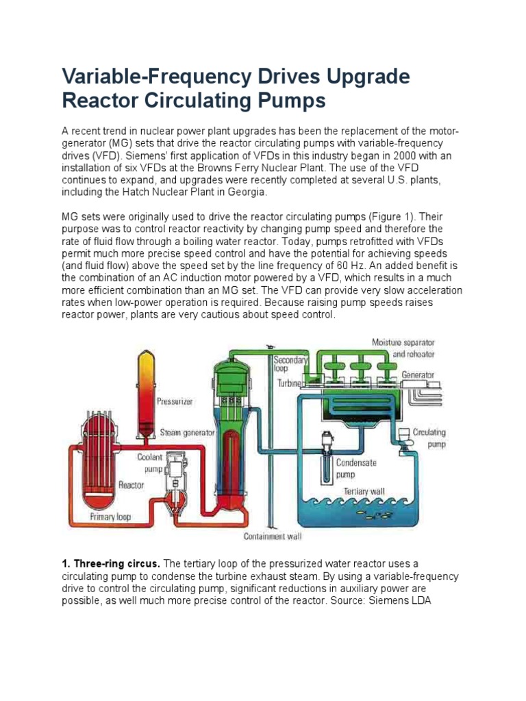 Variable-Frequency Drives Upgrade Reactor Circulating Pumps | PDF ...