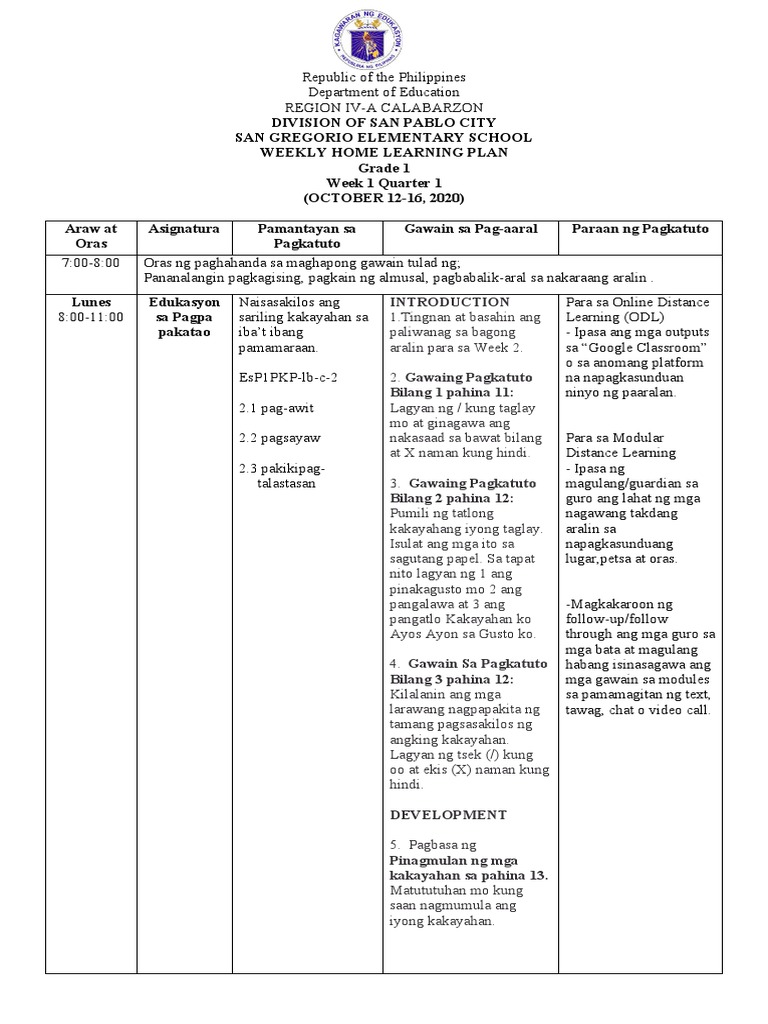 WHLP Q1 W2 - Final | PDF