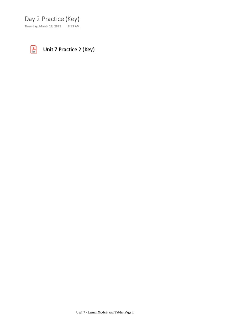 Comparing Functions Worksheet Answer Key | PDF