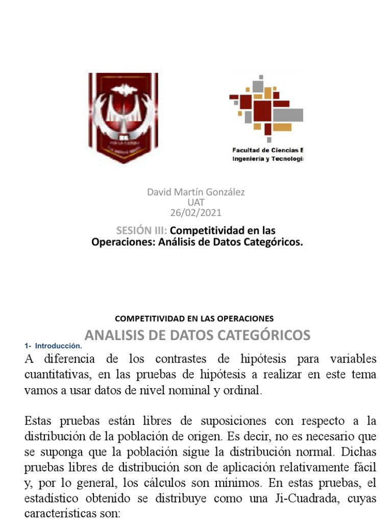 Analisis de Datos Categoricos | PDF | Desviación Estándar | Muestreo ...