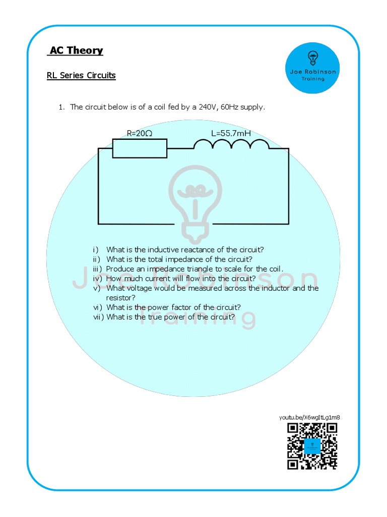 AC Theory: RL Series Circuits | PDF