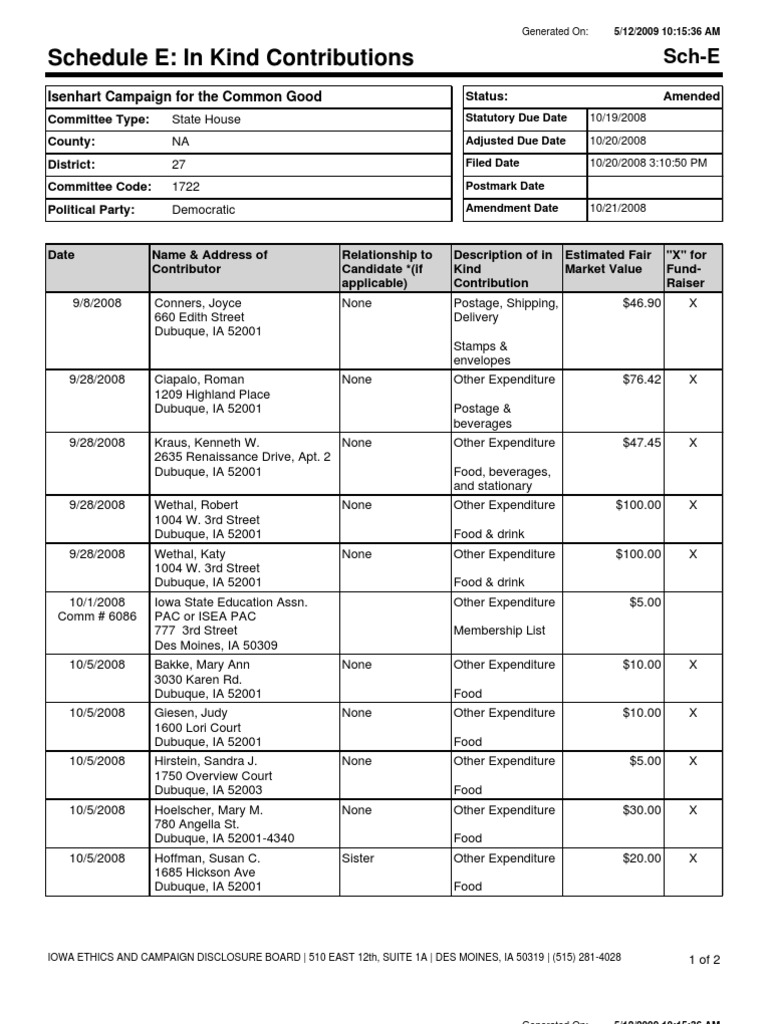Isenhart, Charles - Isenhart Campaign For The Common Good - 1722 - E ...