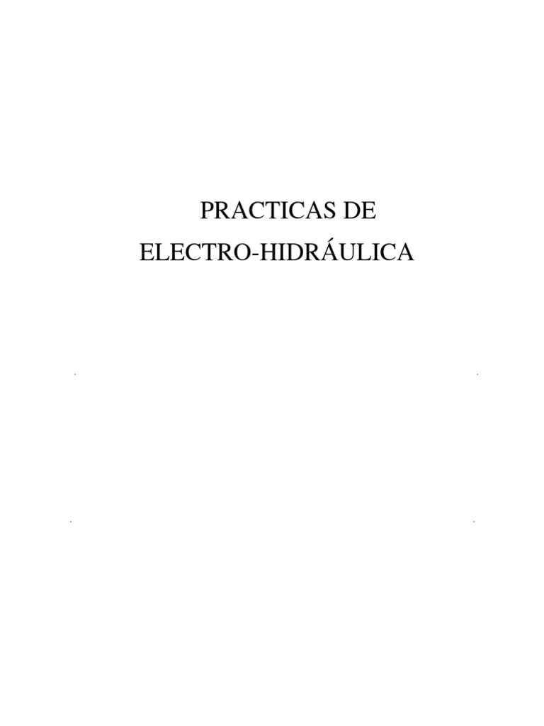 PRACTICAS Electro Hidraulica | PDF | Relé | Solenoide