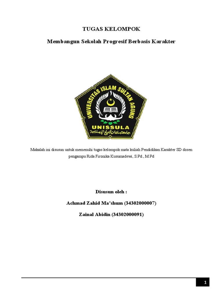 Membangun Sekolah Progresif Berbasis Karakter | PDF