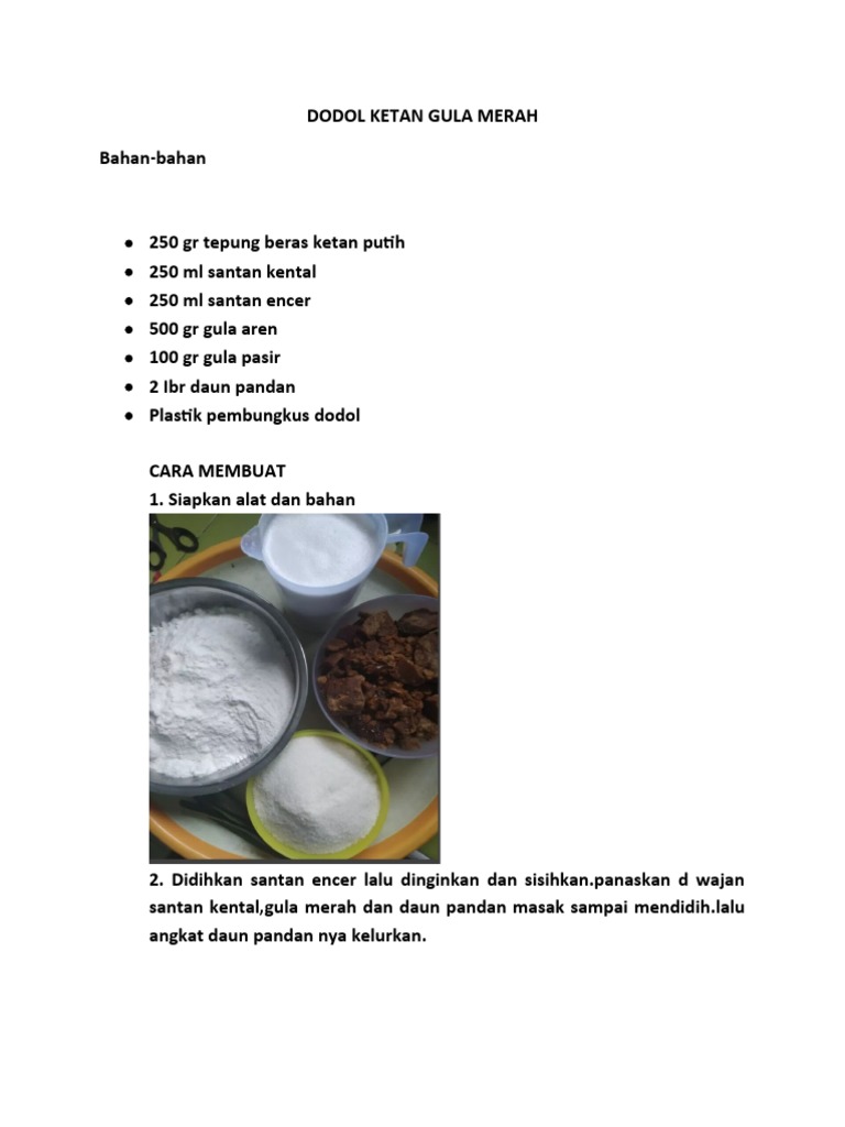 Dodol Ketan | PDF