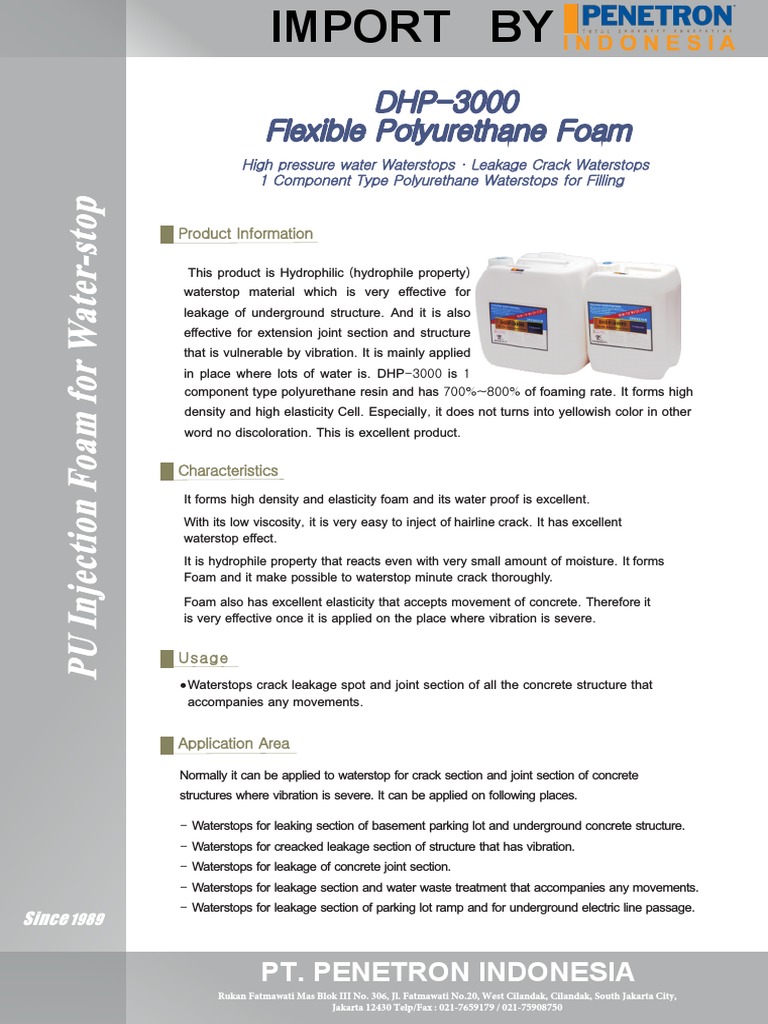 Brochure DHP - PU 3000 R1 | PDF | Toxicity | Foam