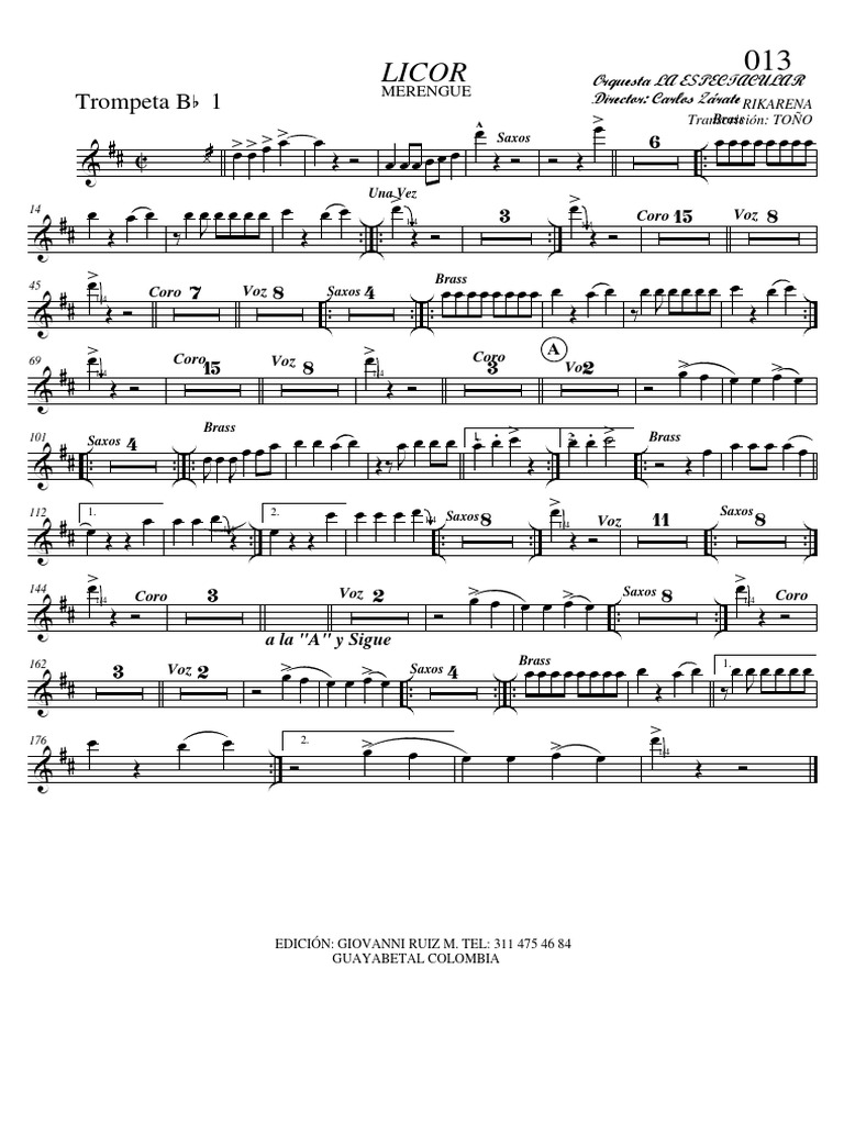 LICOR - 005 Trompeta BB 1 | PDF