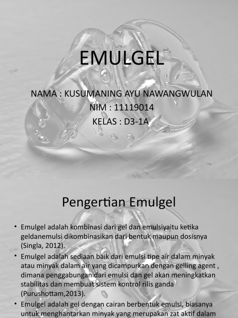 Emulgel Wulan | PDF