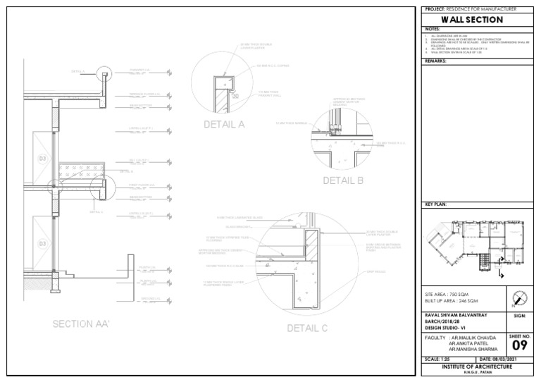 Wall Section Aa | PDF | Building | Architectural Design