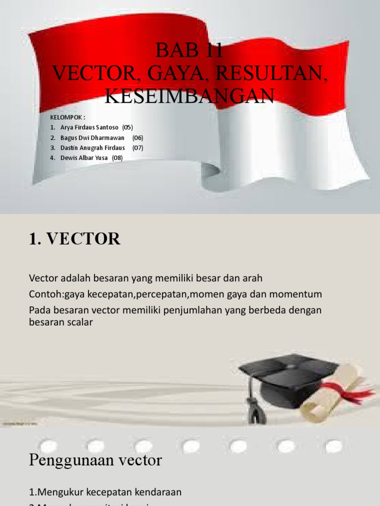 BAB 11 Vector, Gaya, Resultan, Keseimbangan | PDF