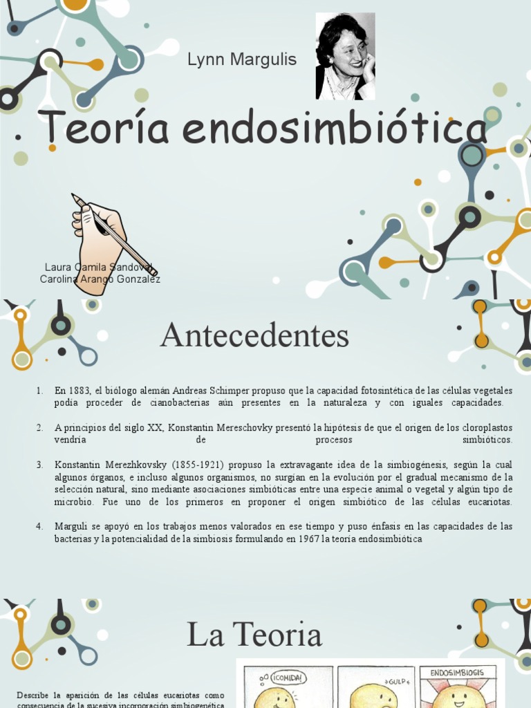 Teoría Endosimbiótica, Presentación. | PDF | Simbiosis | Biología