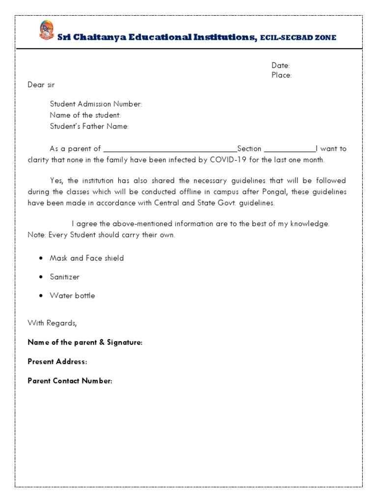 Parent Concern Letter-Guidelines 1 | PDF