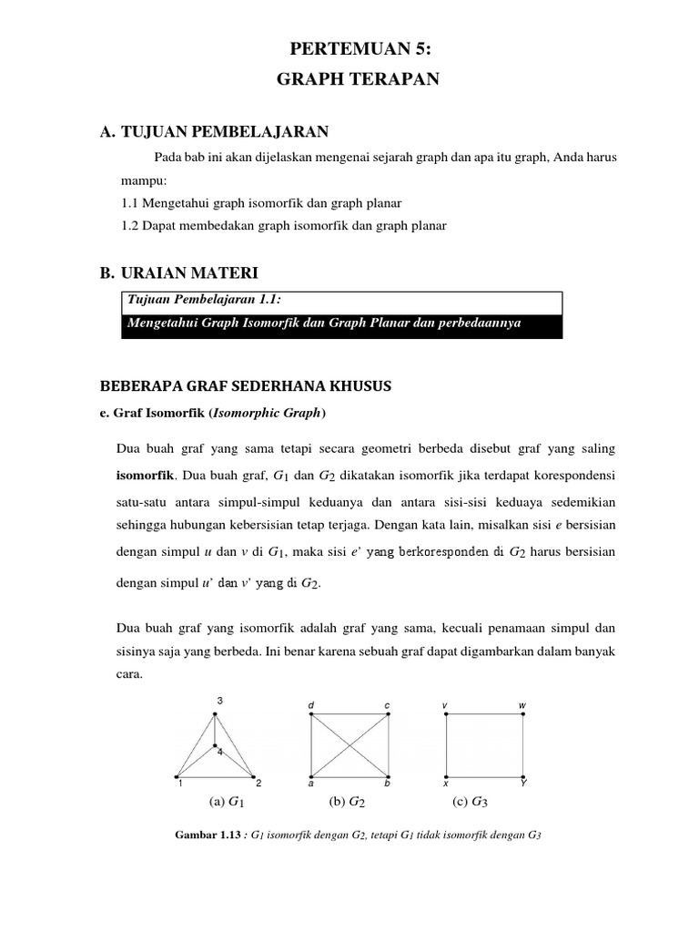 Pertemuan 5 - Beberapa Graf Sederhana Khusus Lanjutan | PDF | Metode ...
