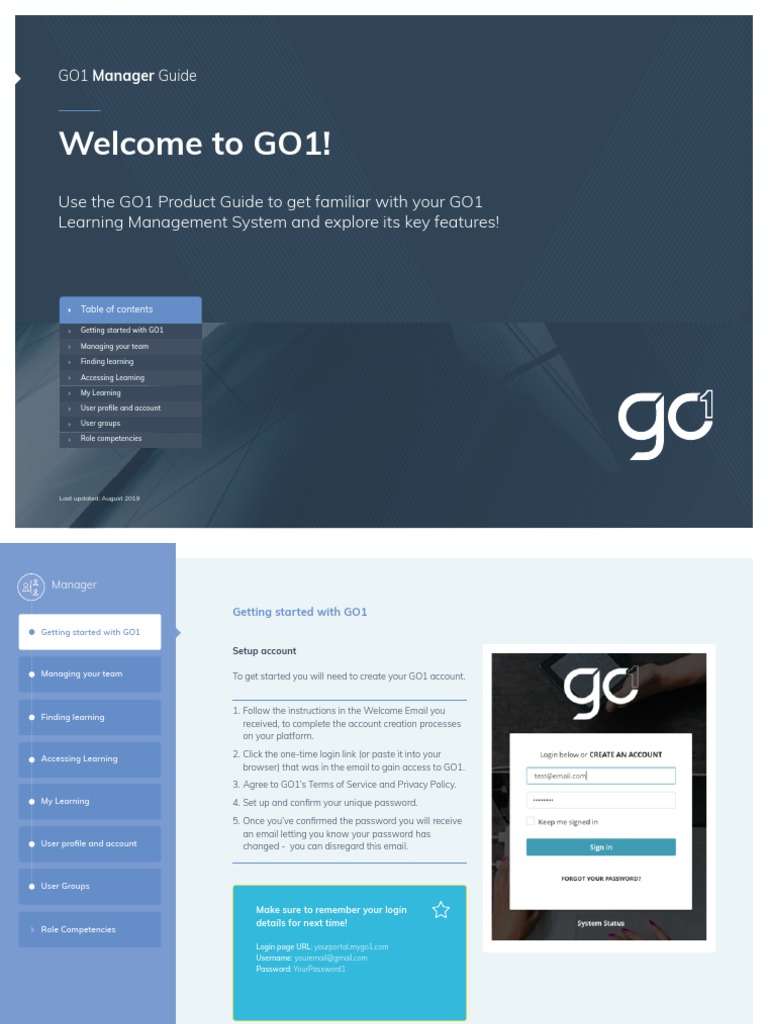GO1M-1547 Guides For GO1 Users - Managers | PDF | Web Search Engine | Login
