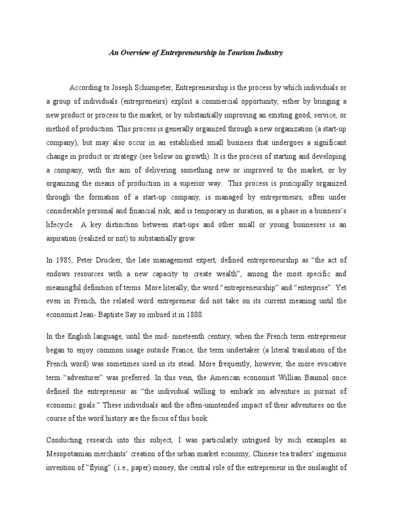 Paper On Entrepreneurship | PDF | Entrepreneurship | Economies