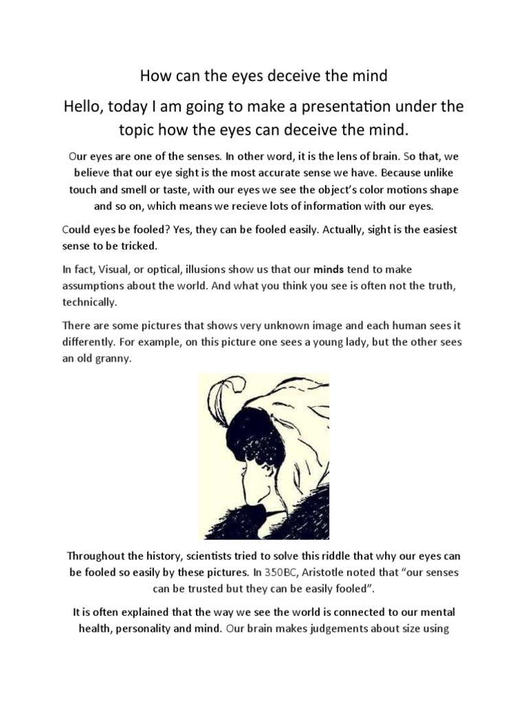 How Can The Eyes Deceive The Mind | PDF