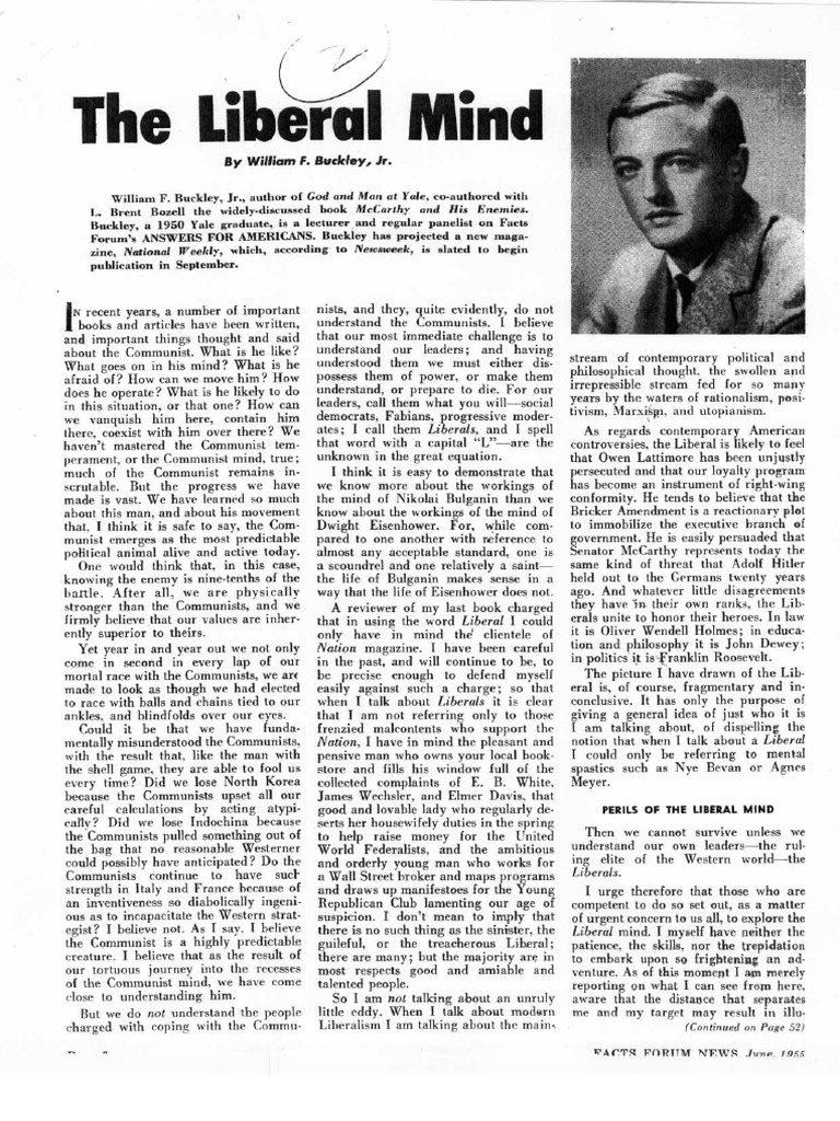 The Liberal Mind (1955) | PDF | Joseph Mc Carthy | American Government
