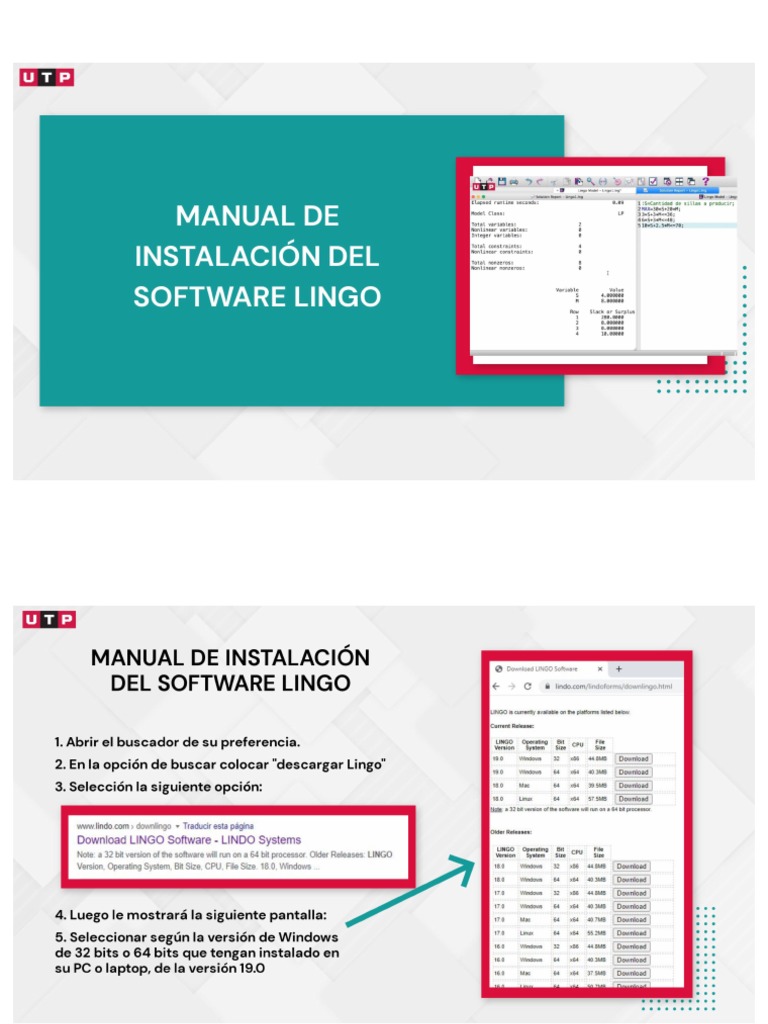 Manual de Instalación Del Software Lingo | PDF
