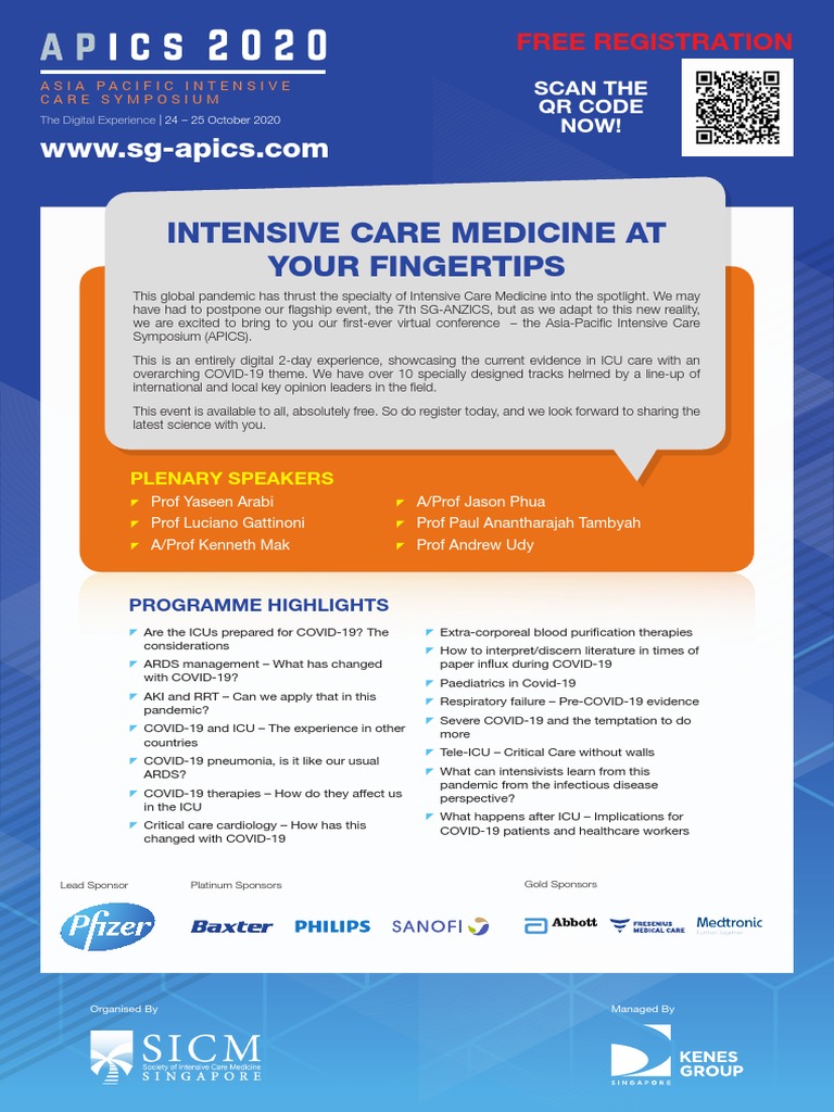 APICS 2020 - Symposium E-Poster - v2 | PDF | Intensive Care Unit ...