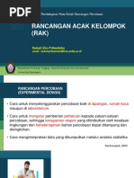 Rancangan Acak Kelompok Lengkap (Rakl) | PDF