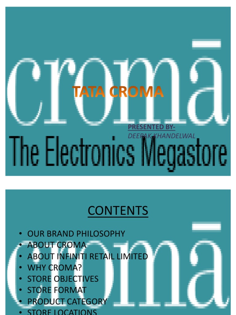 CROMA | PDF | Retail | Marketing