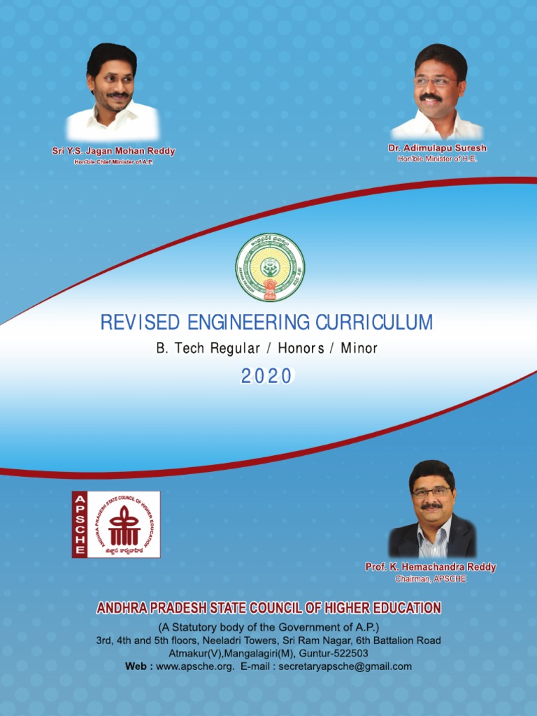 APSCHE Curriculum For Engineering UG Programmes | PDF | Curriculum ...