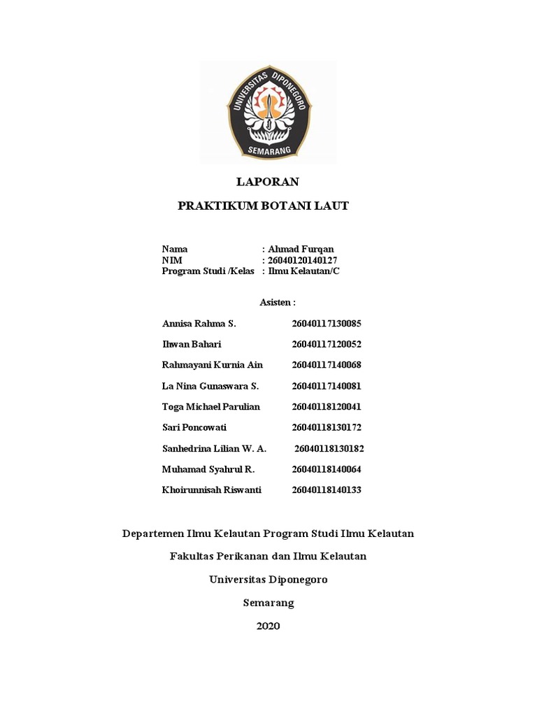 Ahmad Furqan - 26040120140127 - Phaeo Dan Rodho | PDF