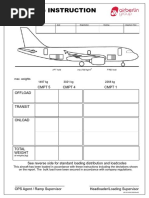 Manual Loadsheet B737 | PDF | Aircraft | Aviation