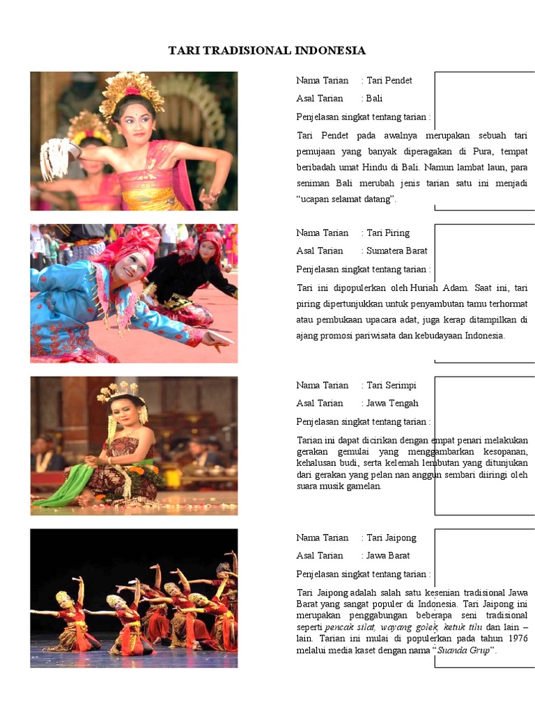 Kliping Tari Tradisional001 | PDF | Seni