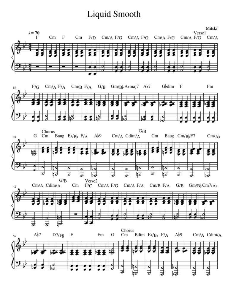 Liquid Smooth - Mitski | PDF