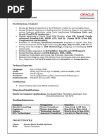Oracle-Fusion-Hcm Sample Resume-2 | PDF | Oracle Corporation | Information Technology Management