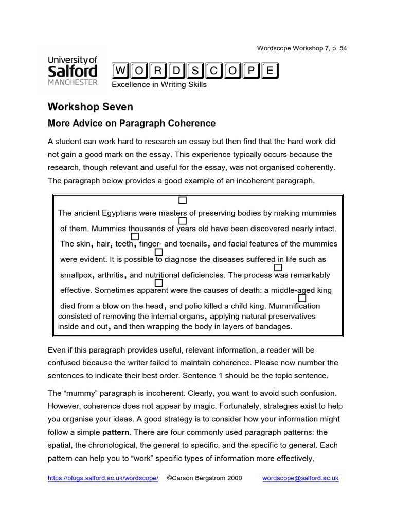Wordscope: Workshop Seven | PDF | Mummy | Hierarchy