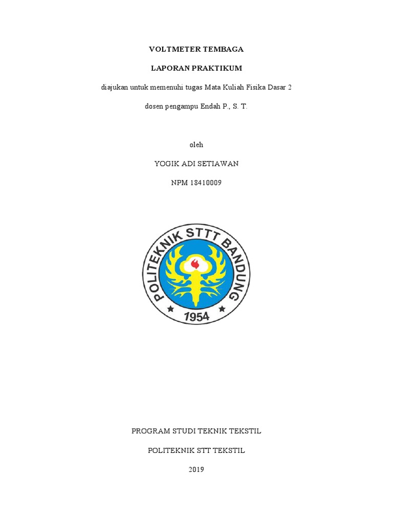 Yogik - Voltmeter Tembaga Ok | PDF