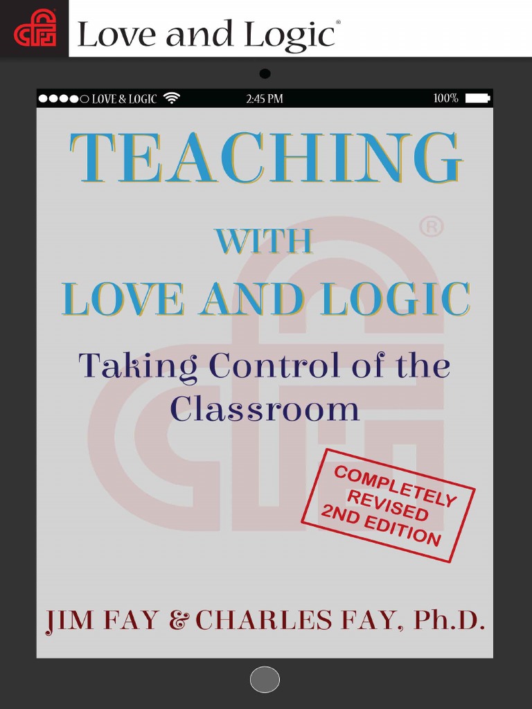 Teaching With Love & Logic - Taking Control of The Classroom (PDFDrive ...