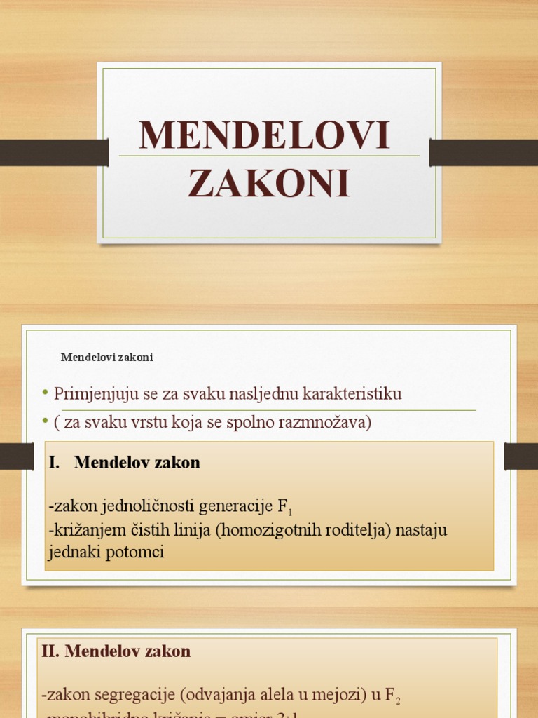16.mendelovi Zakoni | PDF