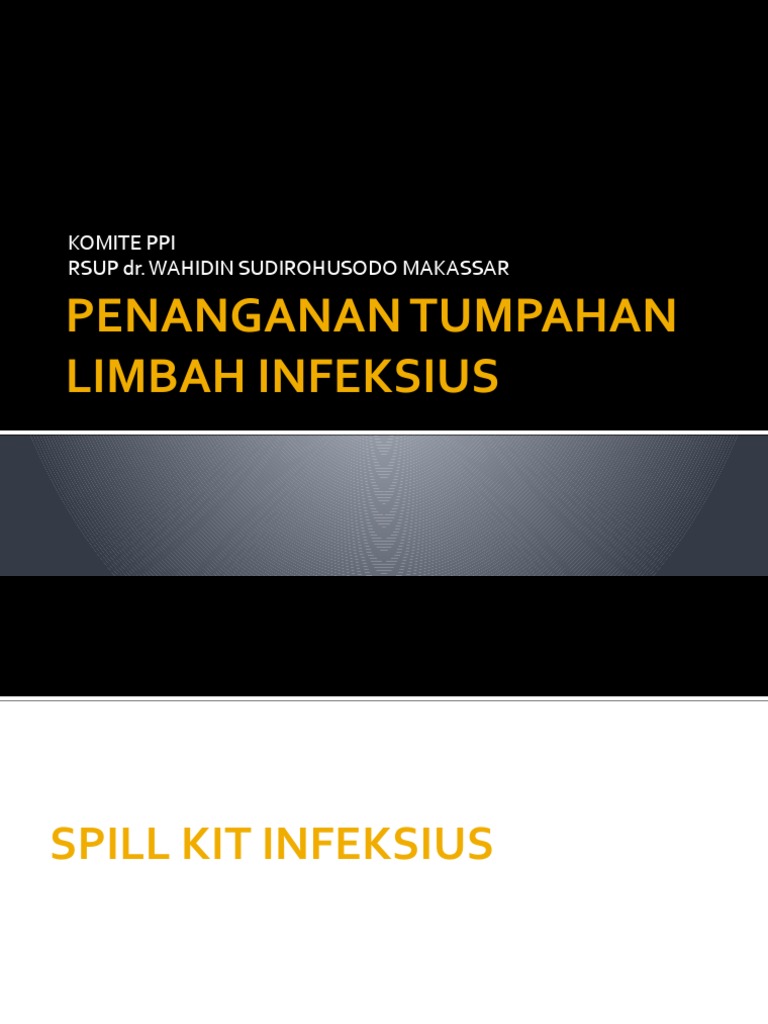 Penanganan Tumpahan Limbah Infeksius | PDF
