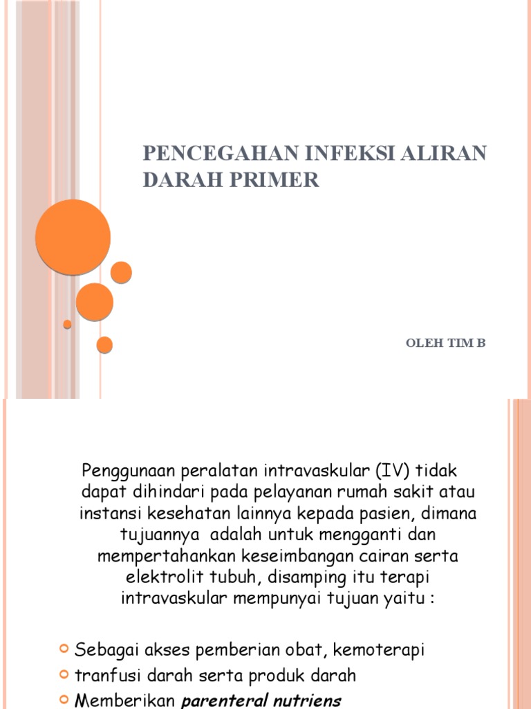 Pencegahan Infeksi Aliran Darah | PDF | Pengembangan Diri | Sains ...