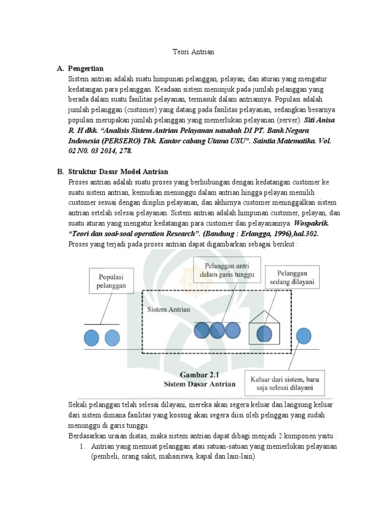 Teori Antrian dan Model Dasar | PDF