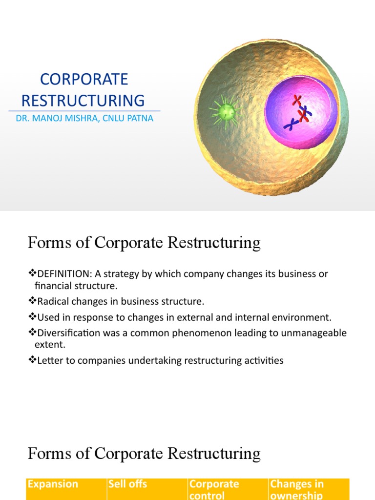 Corporate Restructuring Strategies Explained | PDF | Takeover | Mergers ...