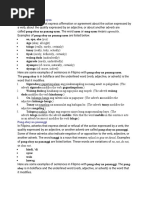 Tagalog Prepositions | PDF