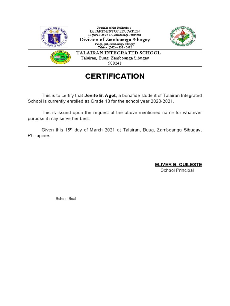 Certification For Grade 12 Studs | PDF