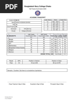 HSC Certificate & Academic Transcript | PDF