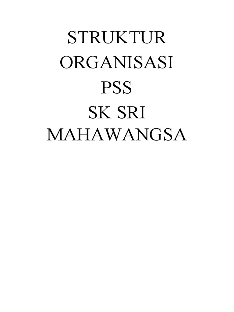 Cover Fail Pengurusan Pss | PDF