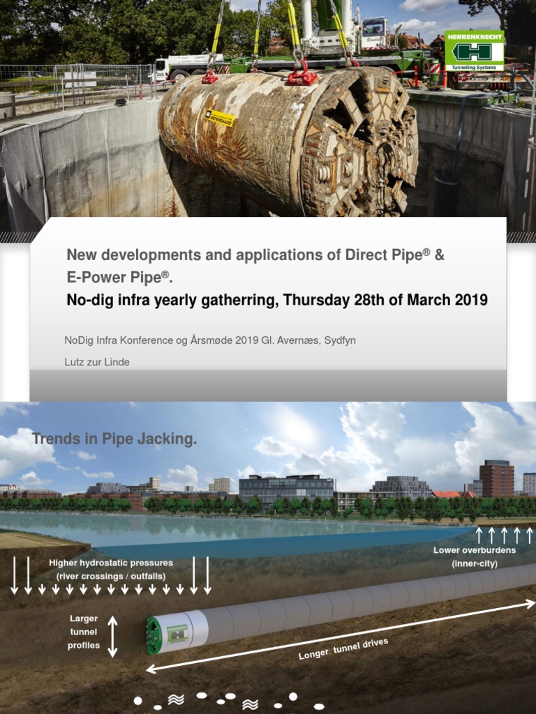 New Developments and Applications of Direct Pipe & E-Power Pipe | PDF | Tunnel | Oil Well